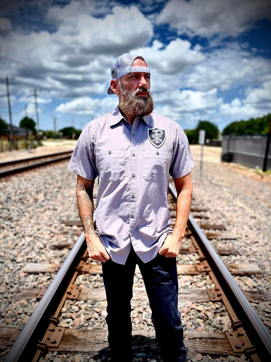 RIDE FAST PRAY HARD Biker Apparel Mechanic Shirts Long & Short Sleeve ...